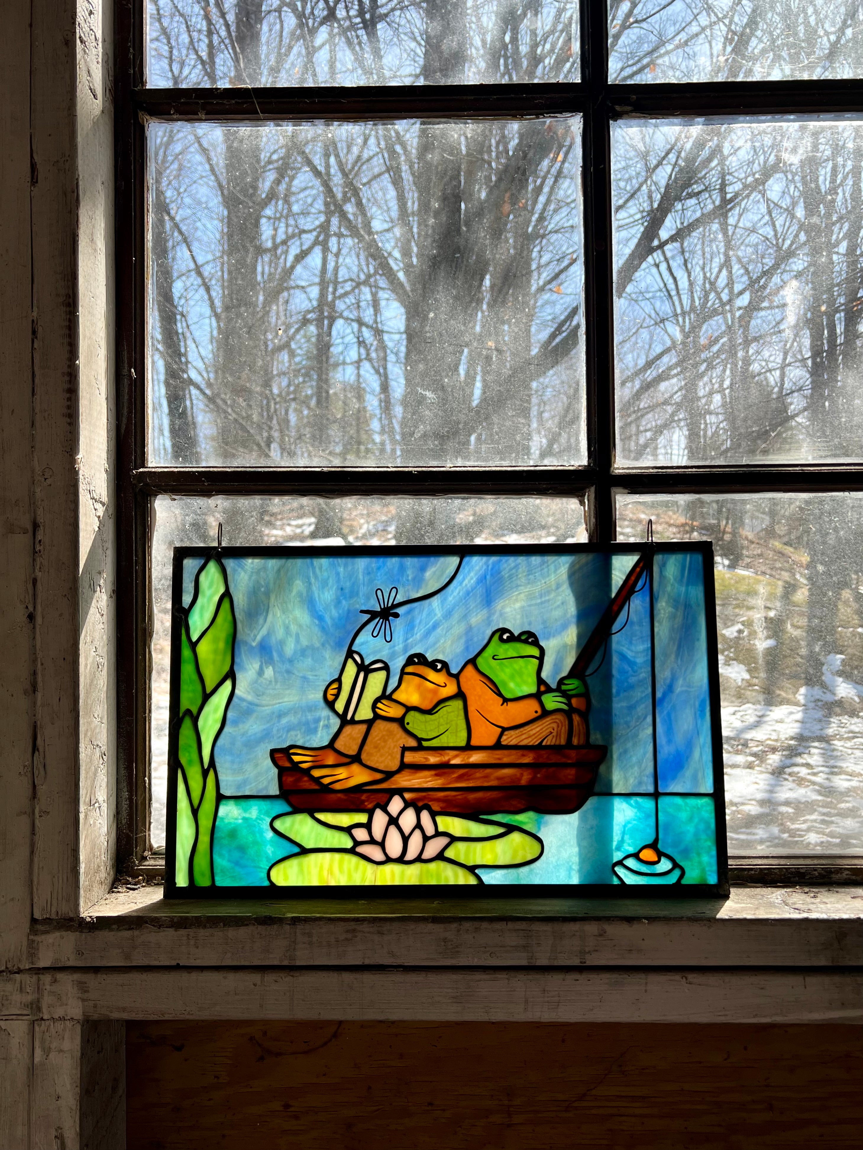 frog & toad go fishing – Neighborhood Glassworks