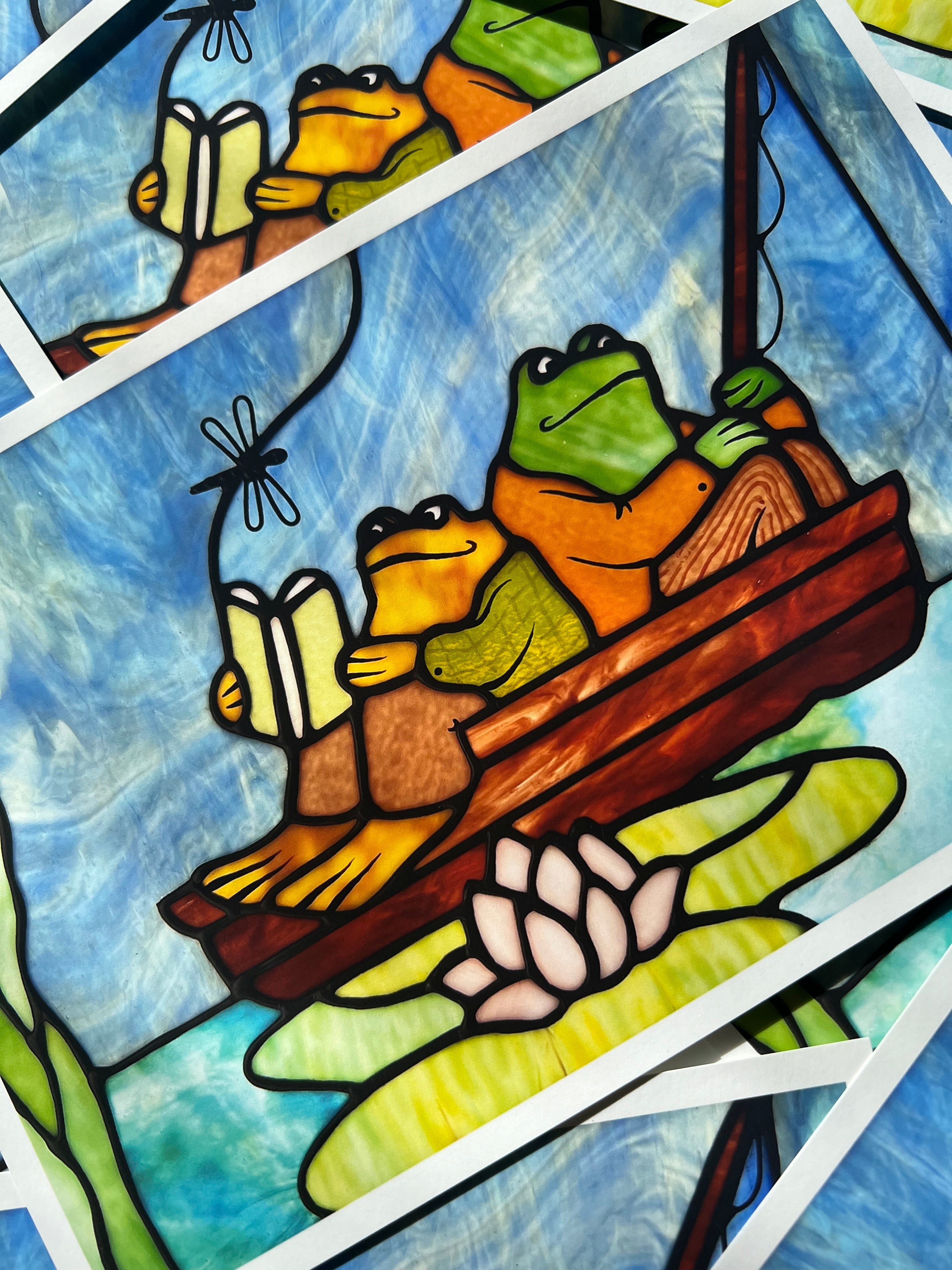 frog and toad go fishing / ART PRINT – Neighborhood Glassworks
